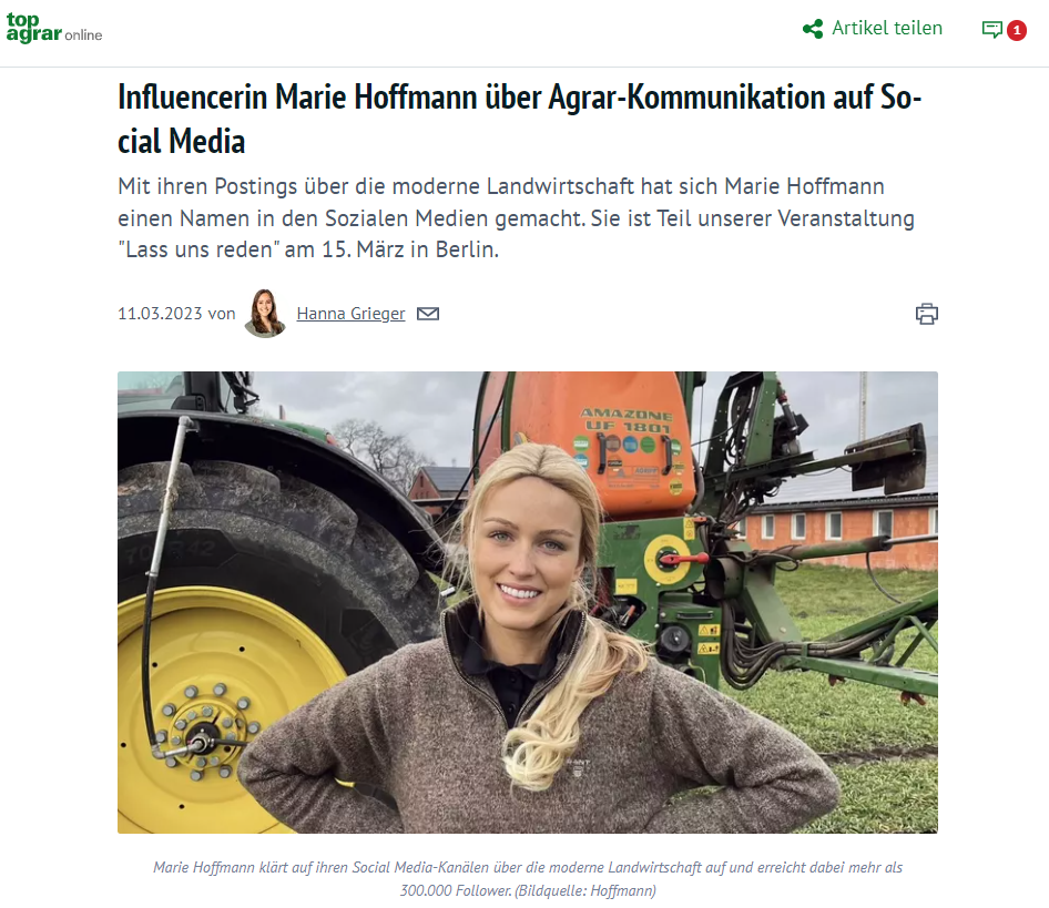 Marie Hoffmann - Start